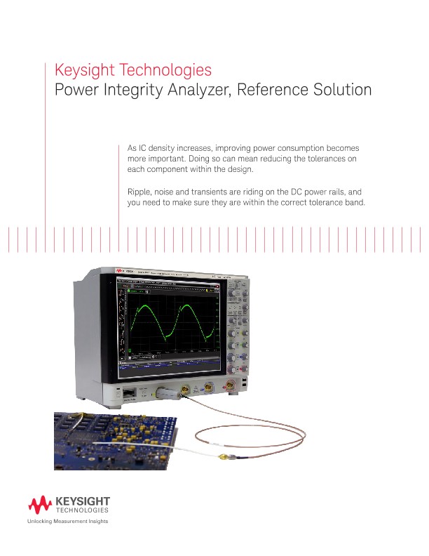 Power Integrity Analyzer, Reference Solution PDF Asset Page | Keysight